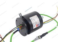 China Integrated Pneumatic Rotary Union 3 Circuits 16A 100M Ethernet Signal for CNC Machine for sale