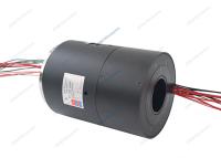 China Pneumatic Hydraulic Rotary Union 60mm Through Hole IP65 2 Circuits 42A for CNC for sale