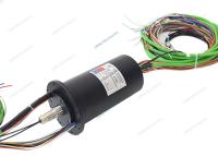 China 2 Channel SM Fiber Optic Rotary Joint Integrated Slip Ring IP65 200rpm for sale