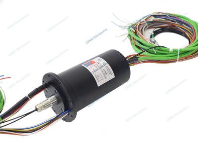 China 2 Channel SM Fiber Optic Rotary Joint Integrated Slip Ring IP65 200rpm for sale