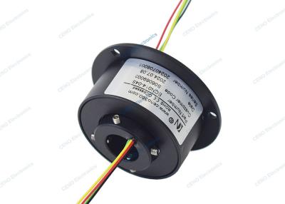 China Industry Through Hole Slip Ring with Inner Bore 14mm & Flange Installation for sale