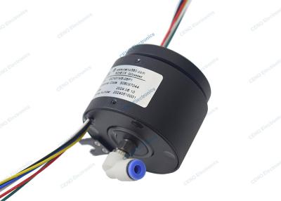 China 1 Channel Air M6x1.0 Pneumatic Hydraulic Rotary Union 6 Circuits 3A Slip Ring for sale