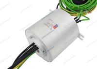 China IP67 Waterproof Slip Ring 50mm ID with Ethernet Shielded Wires Rotary Electrical Connector for sale