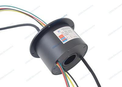 China IP67 Waterproof Slip Ring ID38mm Rotary Electrical Connector 4 Circuits 20A for sale