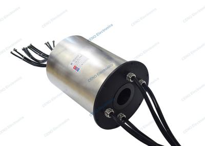 China Large Power Carbon Brush Slip Ring with Through Hole 96mm ID for Marine Equipment 60%RH for sale