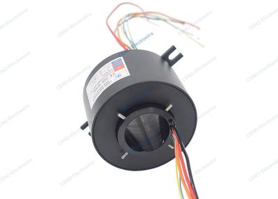 China 8 Circuits Electrical Through Bore Slip Ring with ID50mm For Industry System for sale