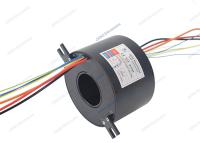 China 8 Circuits Electrical Through Bore Slip Ring with ID50mm For Industry System for sale