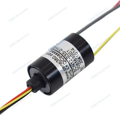 China Miniature Slip Ring Capsule 12.5mm OD with High Definite Signal for Radar Antenna for sale