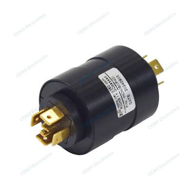 China Low Temperature Pin Connection Slip Ring 6 Circuits Electric Power Signal 240VAC 300rpm for sale