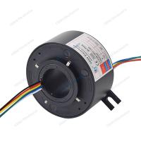China Through Hole Slip Ring 38mm Inner Bore 6 Circuits 10A Conductive Swivel for Industrial Automation for sale
