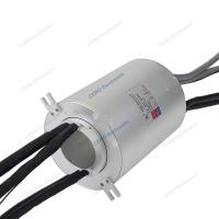 China Rotating Electrical Connector Slip Ring with Through Bore For Rotary Machines for sale