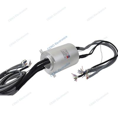 China Rotating Electrical Connector Slip Ring with Through Bore For Rotary Machines for sale