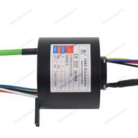 China Ethernet Signal Slip Ring with Through Bore 25mm Rotating Electrical Connector for sale