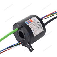 China Ethernet Signal Slip Ring with Through Bore 25mm Rotating Electrical Connector for sale