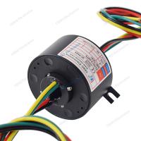 China Through Hole Slip Ring with Rotating Electrical Connectors for Robotics Arm for sale
