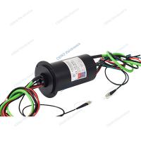 China Low Temperature Integrated FORJs Slip Ring with Fiber Optic Rotary Joint Ethernet 6 Circuits 20A for sale