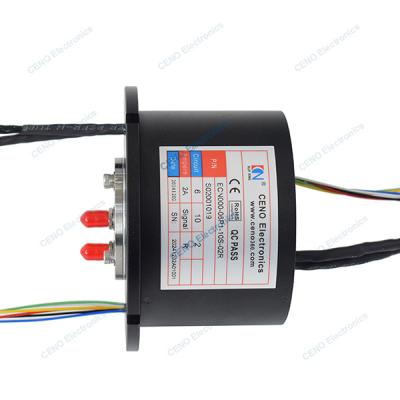 China Integrated RS422 Signal RF Slip Ring with Rotary Joint DC to 8GHz for Radar for sale
