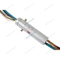 China Integrated Pneumatic Hydraulic Rotary Union Slip Ring 24 Circuits 2 Air Channels Ethernet for sale