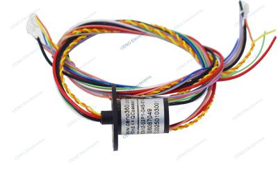 China 12mm Low Temperature Slip Ring 2 Power 4 Signal USB 2.0 for Robot Arm -40°C for sale