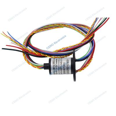 China Low Temperature Capsule Slip Ring 12.4mm with Power and USB 2.0 for Robot Arms for sale
