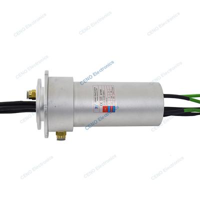 China Integrated Electric Power Profinet Signal Slip Ring with Pneumatic Rotary Union 86mm 8 Bar for sale
