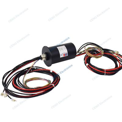 China Ethernet Signal Slip Ring 2x45A 9 Signal 3x1000M for Robot Arms for sale