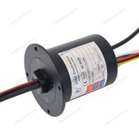 China Waterproof Slip Ring IP66 6 Circuits 12A Power Signal for Automatic Industrial Systems for sale