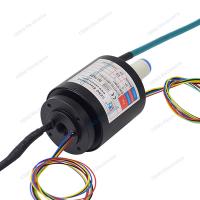 China Integrate Power Ethernet Signal Pneumatic Hydraulic Rotary Union Slip Ring 5 Circuits 3A 1 Channel Gas for sale