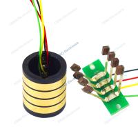 China Separate Slip Ring 4 Circuits Signal 15mm Bore Split Electric Rotary Joint for sale