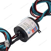 China Low Temperature Through Bore Slip Ring 12.7mm ID with Gigabit Ethernet and Electric Power for sale