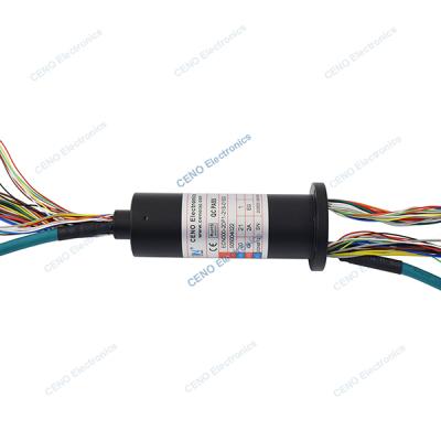 China Low Temperature Capsule Slip Ring 20 Circuits 4A with Ethernet Signal for Industrial Automation for sale