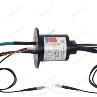 China Low Temperature Ethernet Fiber Optic Rotary Joint Slip Ring 5A 300rpm for sale