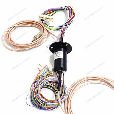 China Low Electrical Noise HDMI Slip Ring 24 Circuits 2A with HDM/SDI Rotary Joint for 2K Video Transmission for sale