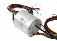 China Low Temperature Slip Ring 70mm Through Hole with Power and Ethernet for Airborne Equipment for sale