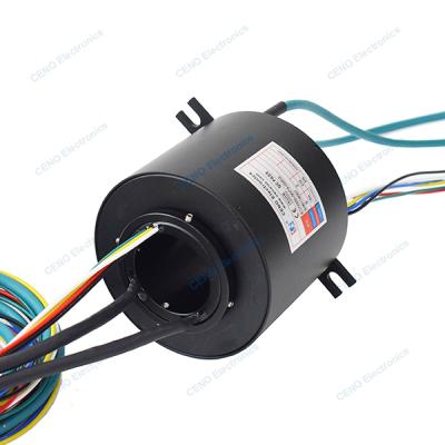 China Through Hole Slip Ring with circuits Electric Power & Ethernet Signal for sale