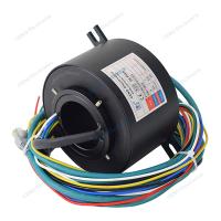China Through Hole Slip Ring 50mm ID with 6 Power Circuits and Ethernet for Industrial Robots for sale