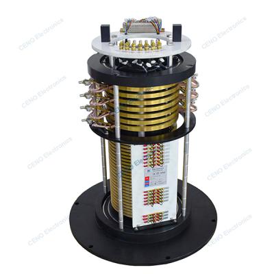 China CENO Multi-Channel Carbon Brush Slip Ring 65 Circuits Power & Signal 200mm ID for Industrial Equipment for sale