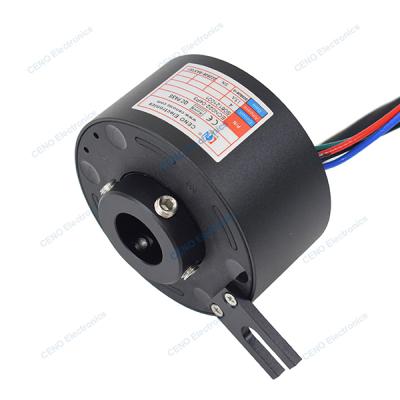 China Through Bore Slip Ring 22mm Hollow Shaft 4 Circuits 15A for Industrial Automation for sale