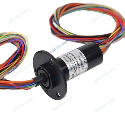 China HD-SDI Capsule Slip Ring 22mm OD 2 Circuits Electric Power for Industrial System for sale