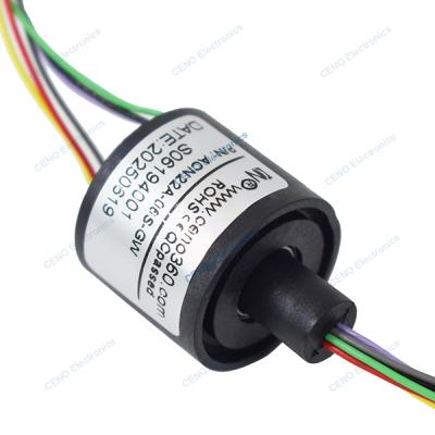China Low temperature small capsule slip ring with electric power and optional for sale