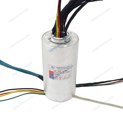 China ECN025 Low Temperature Water-Proof Slip Ring with 3×30A Power, Ethernet, USB & RS232 - IP65 Rated for -55°C to +80°C for sale