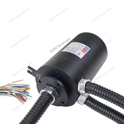 China CENO 50 Circuit Electric Power Slip Ring 48 Circuits 20A 50A Rotary Joint for Industrial Automation for sale
