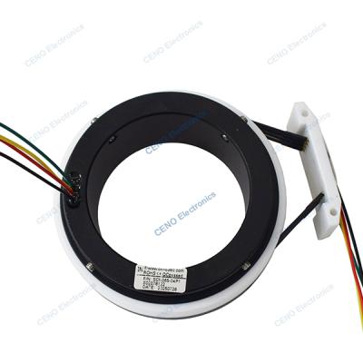 China Separate Slip Ring 4 Circuits 3A 380VAC with Electric Power Rotary Joint SCN065-04P1 for sale