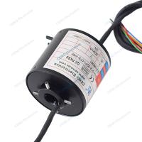 China Waterproof Slip Ring IP66 2A 0.5A 230VAC Through Hole 12.5mm for Industrial Rotary Systems for sale