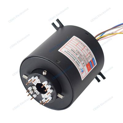 China High Speed Slip Ring 3000rpm Through Hole 12.5mm Signal Rotary Joint for sale