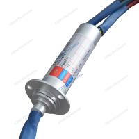 China Compact structure capsule slip ring with 56 circuits power and signal for sale