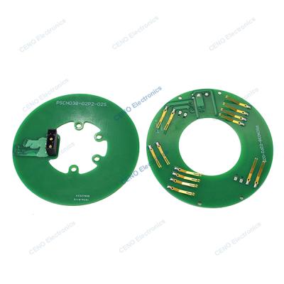 China PCB Pancake Slip Ring 38mm ID 10A Power CAN Signal for Robotic Arm for sale