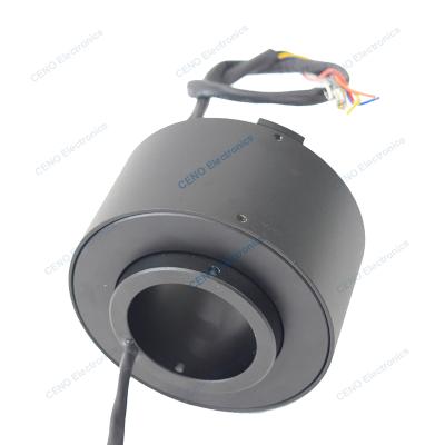 China Through Hole Slip Ring 50mm Bore 2 Circuits 5A Power CANBus Signal for Industrial Automation for sale