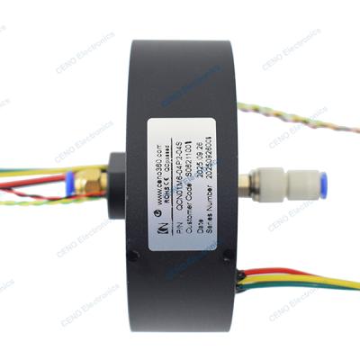 China Integrated Electric Power Signal Slip Ring 1 Channel Pneumatic Rotary Union 10A 220V for sale