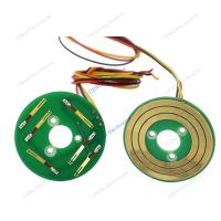 China Low Temperature Pancake Slip Ring PSCN010-03P1 3 Circuits 3A PCB Power for Industrial Robot for sale